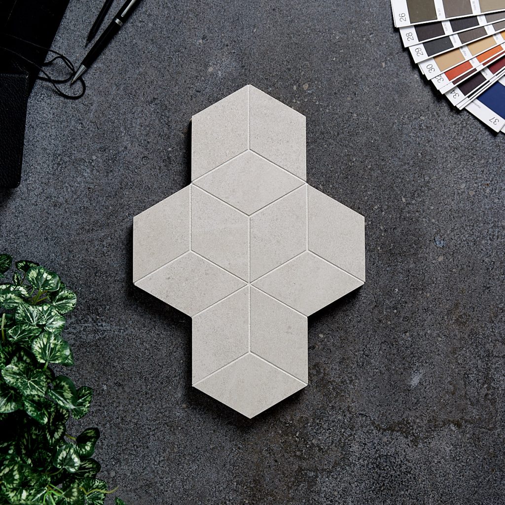 Riverstone White Rhomboid - ColorTile