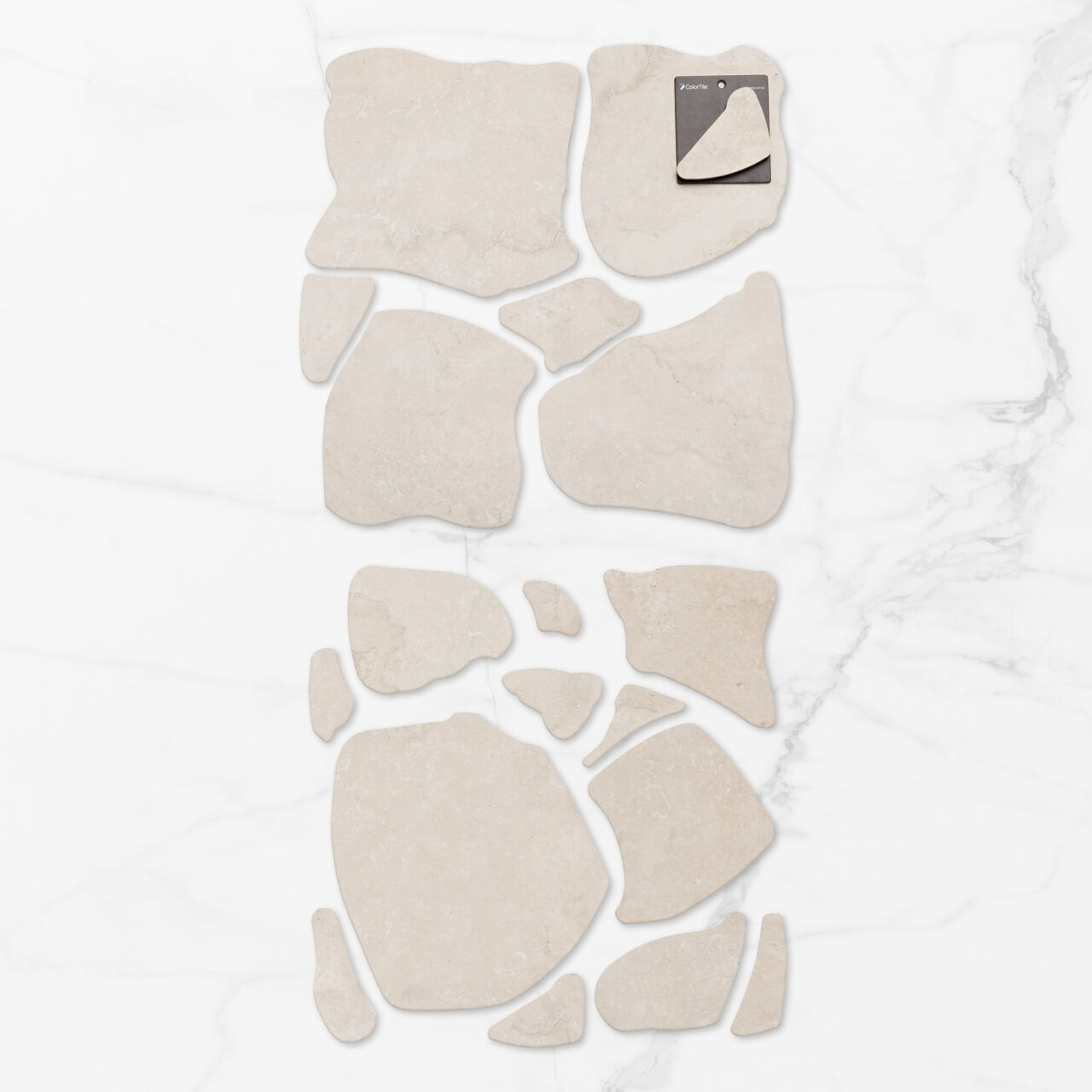 Norcia Silver Crazy Pave Pattern A+B - ColorTile